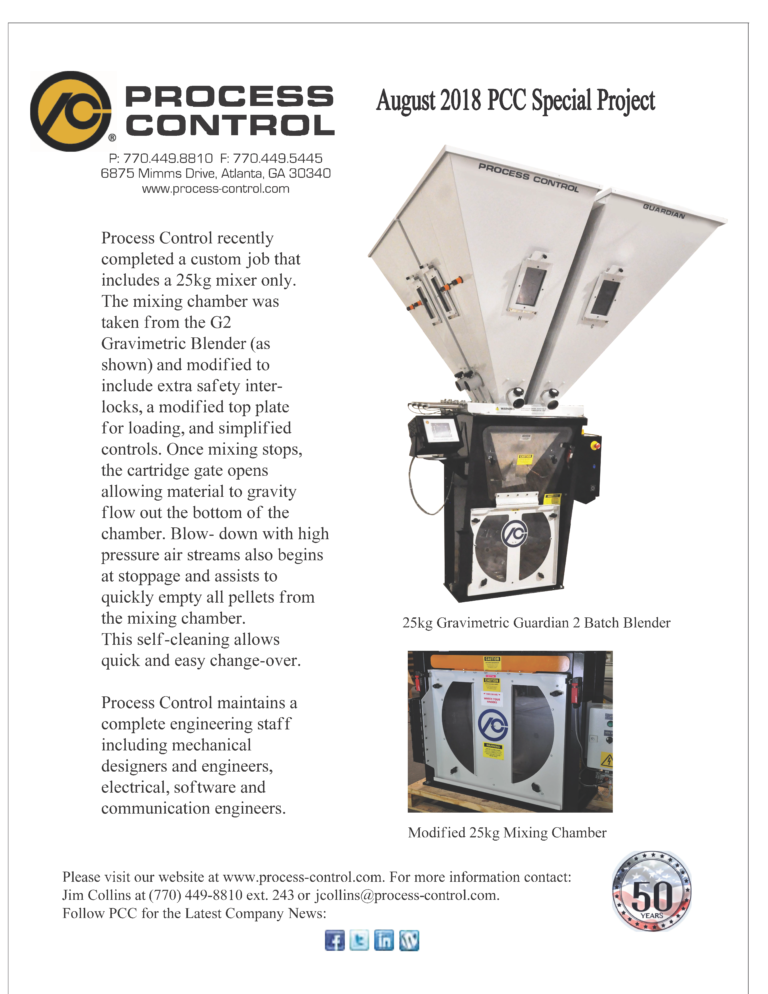 PCC Special Project 2018 - Process Control Corporation